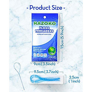 Floss Threaders | for Braces, Bridges, and Implants |210PCS (Pack of 3)