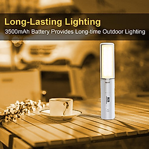 Foldable Rechargeable Camping Lantern, 3 Lighting Modes with 3500mAh Rechargeable Battery, IP65 Waterproof Portable Lanterns for Power Outages, Hiking, Hurricane, Emergency, Home