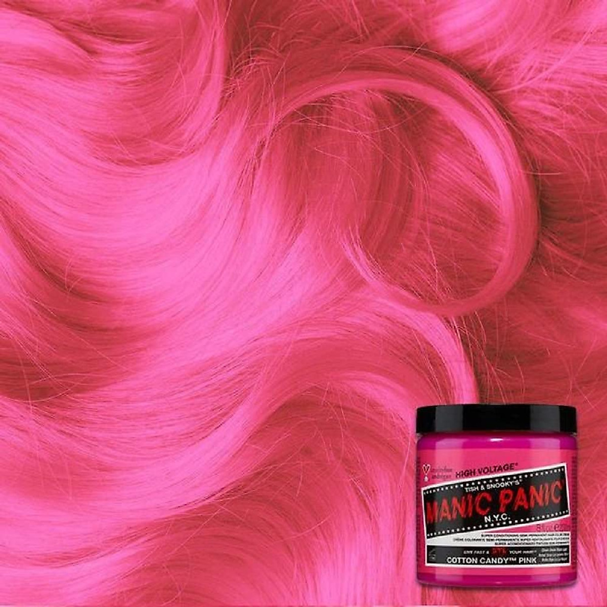 MANIC PANIC Cotton Candy Pink Hair Dye Color