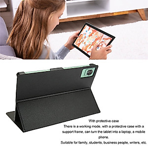 Sxhlseller Android12 Tablet 10.1 inch Tablets with 8GB RAM 256GB ROM, GPS, 8 Octa Core Processor, 1920x1080 IPS Touch Screen, 16MP 8MP Dual Camera, Face, Bluetooth5.0, Green (US Plug)