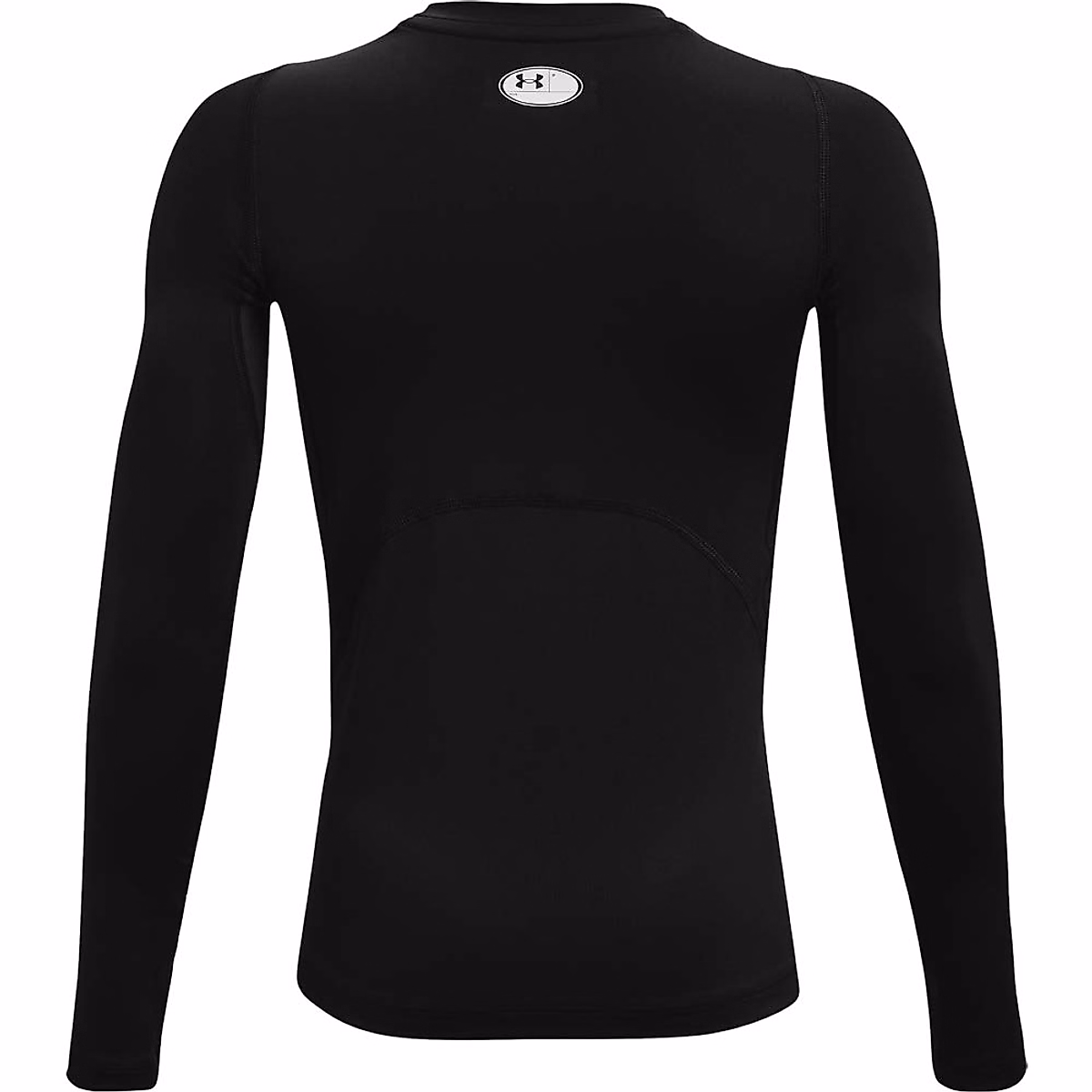 Under Armour Boys' HeatGear Armour Long-Sleeve T-Shirt , Black (001)/Pitch Gray , Medium