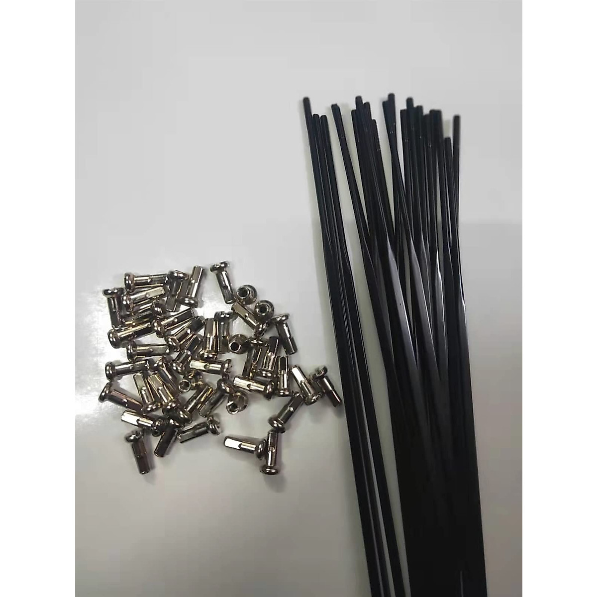 20 Pcs Straight Head Straight Pull Flat Spokes Mountain Bike Road Bike Flat Strip (Color : 278mm)