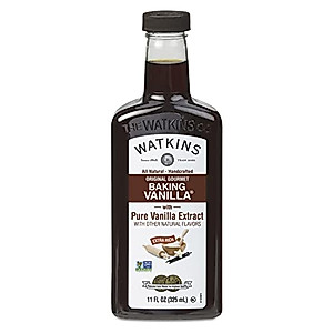 Watkins All Natural Original Gourmet Baking Vanilla, with Pure Vanilla Extract, 11 Fl Oz (Pack of 1) - Packaging May Vary