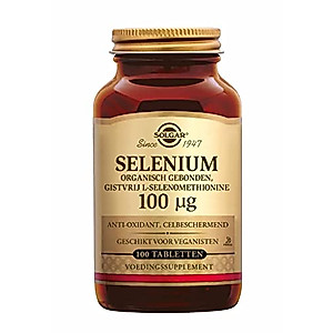 Solgar Yeast-Free Selenium 100 mcg - 100 Tablets - Supports Antioxidant & Immune System Health - Non-GMO, Gluten Free, Dairy Free, Kosher - 100 Servings