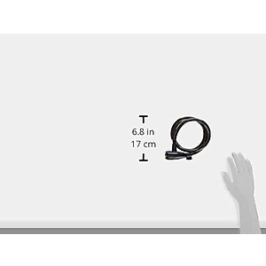 Schwinn Bike Key Lock in Braided Steel Cable, 2 Keys Included, 6 feet x 12mm Anti Theft Bicycle Lock, Security Level 3