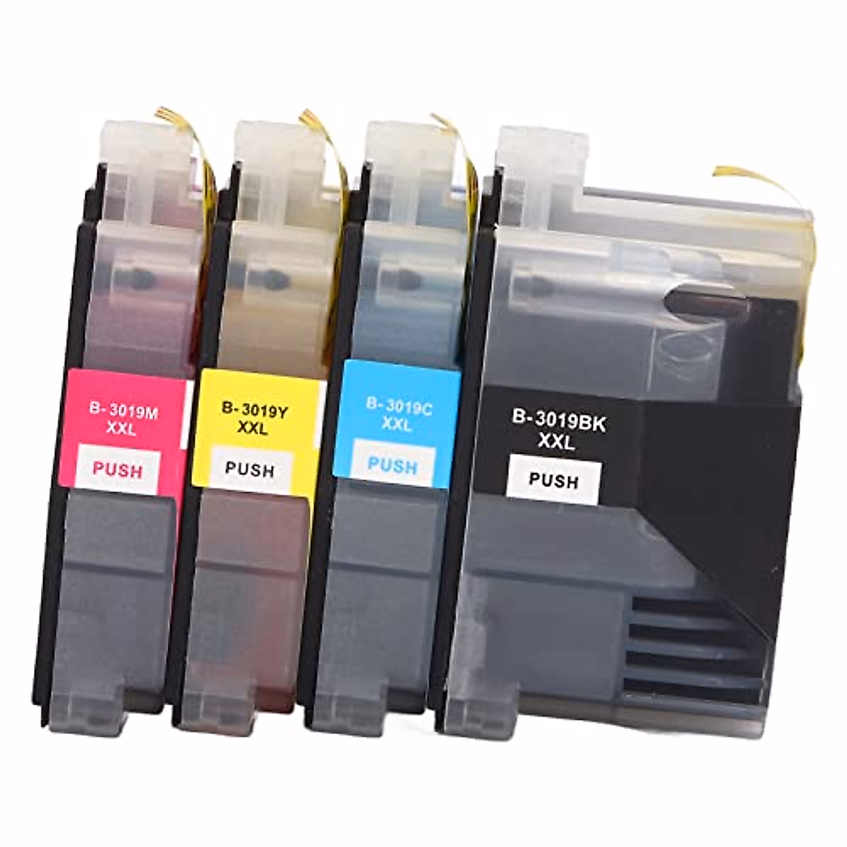 Ink Cartridge, High Output Inkjet Printer Cartridge, with 4 Color of Black Cyan Magenta Yellow