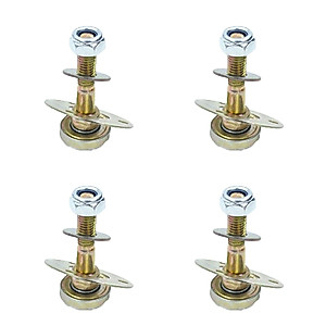 Acxico 4Pcs Rocking Chair Bearing Connecting Piece Rocking Chair Bearing Screws Kits Furniture Connecting Fittings, Metal