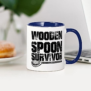 CafePress Wooden Spoon Survivor Mugs Ceramic Coffee Mug, Tea Cup 11 oz