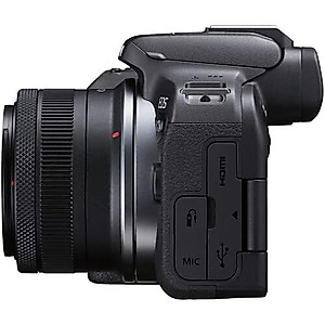 Canon EOS R10 Mirrorless Camera with 18-45mm Lens with Advanced Accessory and Travel Bundle | Canon 1-Year USA Warranty | 5331C009 | Canon EOS R10 Mirrorless Camera 18-45mm Lens