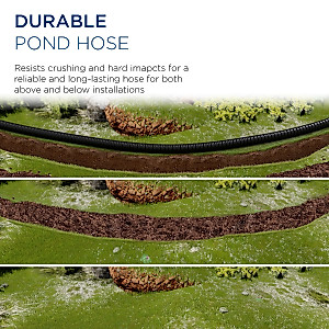 Alpine Corporation 25' PVC Ultra-Flex Hose with 1.5" Tall Inside Diameter for S-4 Fittings