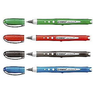 STABILO Worker Colorful Rollerball Pen, Blue