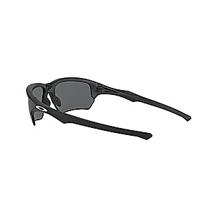 Oakley Men's OO9363 Flak Beta Rectangular Sunglasses, Matte Black/Grey, 64 mm