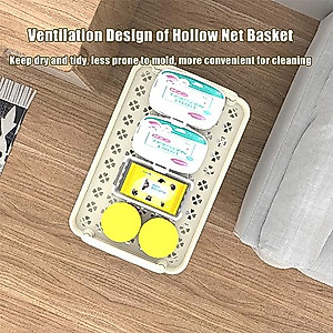 3-Tier Rolling Utility Cart, Rolling Organization Cart with Handles and Lockable Wheels, Easy Assembly Multifunctional Storage Trolley Art Cart for Bathroom, Kitchen, Living Room, Office