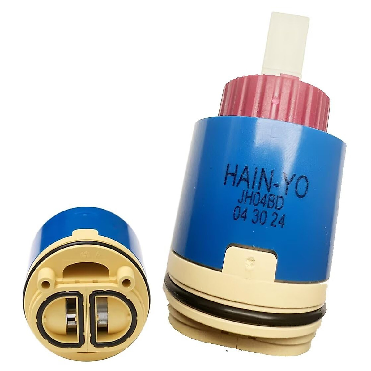JH04BD Ceramic Plastic Faucet Cartridge 40mm Replacement Cartridge With Single Lever Cartridge Pressure Balance Cartridge Replacement, Compatible with FC9AC010 Hain-Yo