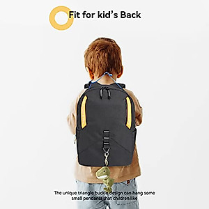 Voova Kids Backpack for Teen Girls Boys, Cute Mini Backpacks for Toddlers Preschool and Kindergarten, Waterproof Lightweight Small School Bookbag Fits 3 To 8 Years Old for School and Travel, Black