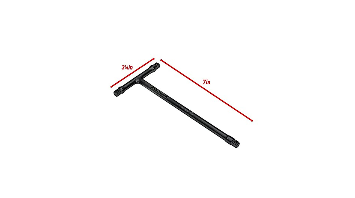 Pit Posse 3-Way T-Handle Wrench | 8mm 10mm 12mm Sockets
