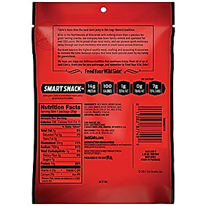 Jack Link's Beef Jerky, Teriyaki, 1.25 oz. Bags, 10 Count - Flavorful Meat Snack for Lunches & More, 14g Protein, 100 Calories, Made with 100% Beef - 96% Fat Free, No Added MSG** or Nitrates/Nitrites