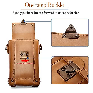 Montana West Mini Crossbody Bag for Women Genuine Leather Vintage Shoulder Bag Cell Phone Purse MWG01-9062TN