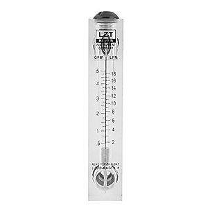 Uxcell a15112000ux0003 LZT M-15 0.5-5GPM 2-18LPM Water Flow Meter Panel Mount Type Flowmeter