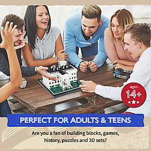 REVVIT Architecture White House Micro Building Blocks (2300 Pieces) Creative Building Set for Adults and Teens.