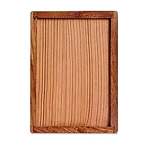 S.B.ARTS Wooden Urn Box for Human Ashes, Cremation Funeral Urns Box, Pet Memorial Urns, Decorative Urn, Cat Infant Adult Urn, Keepsake Burial Ash Box-Extra Small(Style5, 5 X 3 X 2.25 inch)