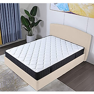 Rose Queen Mattress in a Box, 10 Inch Hybrid Mattress Queen Size with Memory Foam, Individual Pocket Springs for Motion Isolation, Medium Firm Queen Size Mattress, Bed in a Box, Strong Edge Support