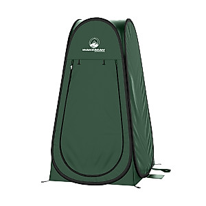 Pop Up Pod - Privacy Shower Tent, Dressing Room, or Portable Toilet Stall with Carry Bag for Camping, Beach, or Tailgate by Wakeman Outdoors (Green)