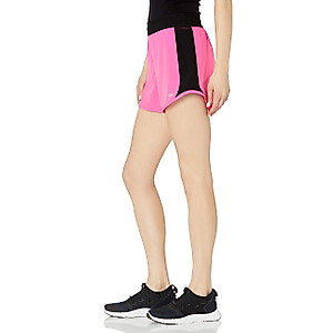 Amazon Essentials Women's 4" Stretch Woven Running Short, Black, Large