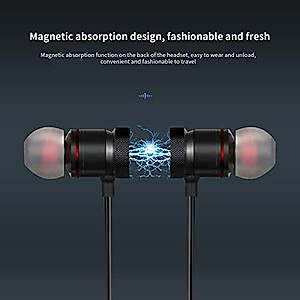 TOLUON XT11 Wireless Headphones Bluetooth Compatible 4.2 Smart Noise Canceling Subwoofer Magnetic Low Power Sports Wireless Headphones Black One Size