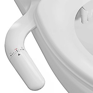 Bidet Attachment for Toilet - WITHLENT Ultra-Slim Bidet Non-Electric Dual Nozzle(Frontal & Rear Wash) Adjustable Water Pressure, Fresh Water Bidet Toilet Seat Attachment,Easy to Install