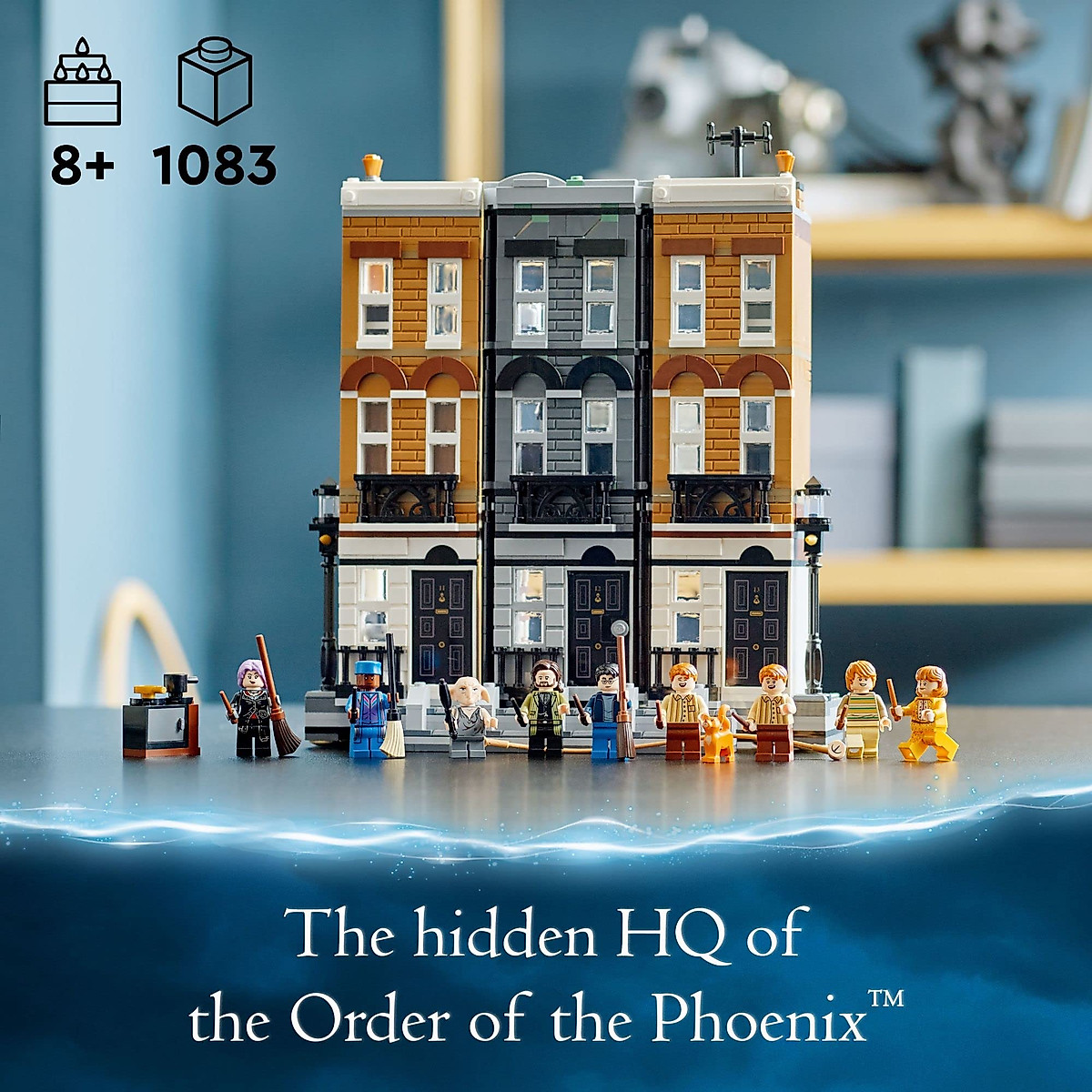 LEGO Harry Potter 12 Grimmauld Place 76408 Building Toy Set for Kids, Girls, and Boys Ages 8+ (1,083 Pieces)