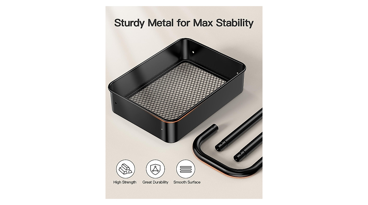 Pipishell 3-Tier Rolling Cart - Max Storage & Mobility