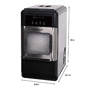 Frigidaire EFIC235-AMZ Countertop Crunchy Chewable Nugget Ice Maker, 44lbs per day, Self Cleaning Function