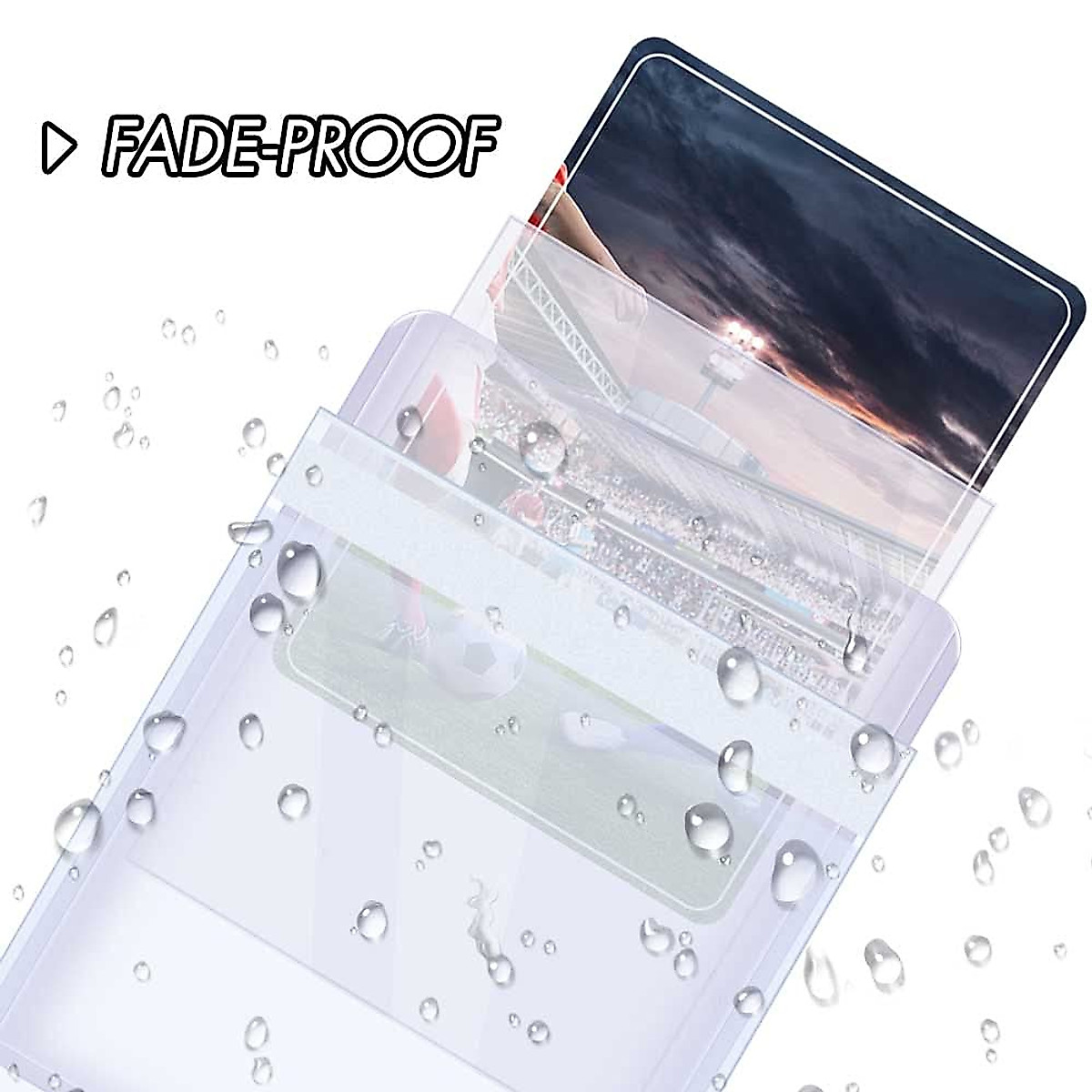100 ct Toploaders Trading Card Sleeves Holder, Hard Plastic Top Loaders Penny Card Sleeves Card Protectors Fit for Baseball Cards, MTG Card (Include 100 Thick Sleeves & 200 Soft Sleeves)