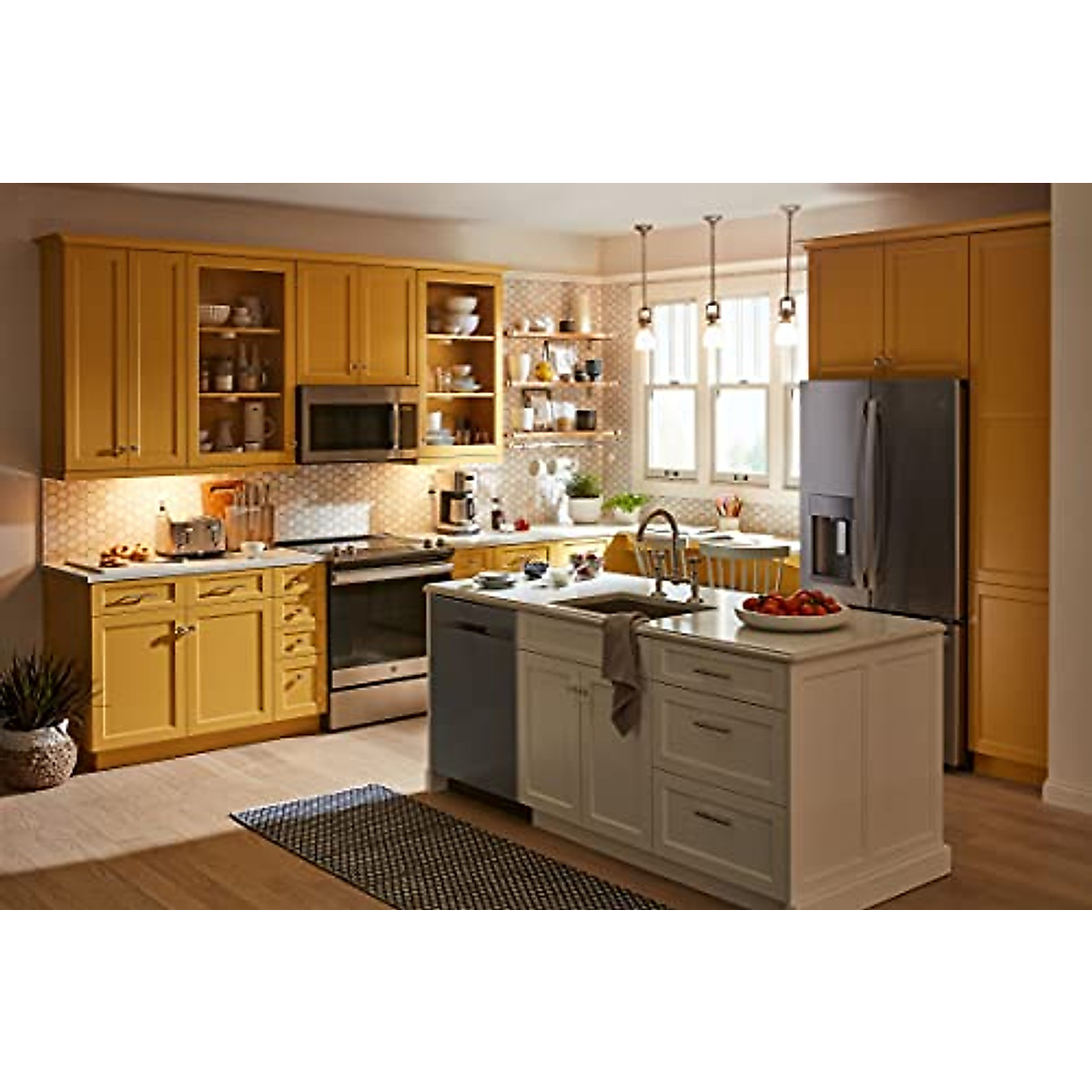 GE LED Undercabinet Light Fixture, Linkable Integrated Plug-In Light Fixture, Warm White, 12 Inches