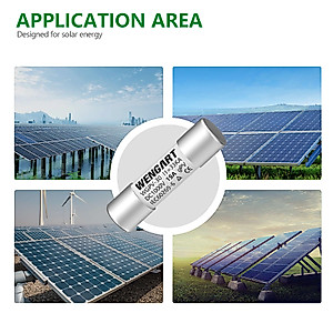 Wengart Solar Fuses WGPV-30,DC1000V,10x38mm,I133kA,Fast Photovoltaic Fuses for Solar Photovoltaic Applications,10pcs (15Amp)