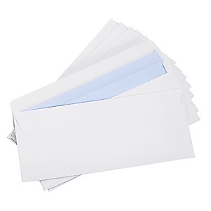 Office Deed #10 Double Window Envelopes Self Seal #10 Security Envelopes-Designed for Business Statements, Quickbooks Invoices, and Return, Self Seal Envelopes Size - 4 1/8 X 9 ½’’