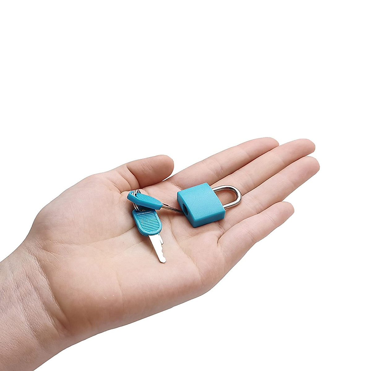 Suitcase Lock with Keys, Multicolor Small Padlock for Backpacks, Laptop Bags, Boxes, Storage Cabinets, 6 Pcs