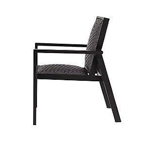 Deco 79 70338 Outdoor Dining Chair, Black