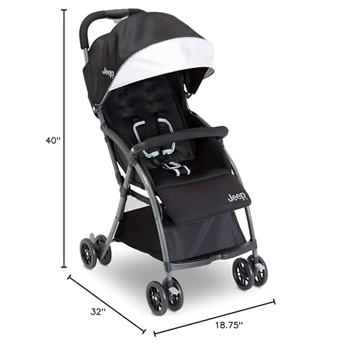 Jeep Ultralight Adventure Stroller, Dusk (Black)
