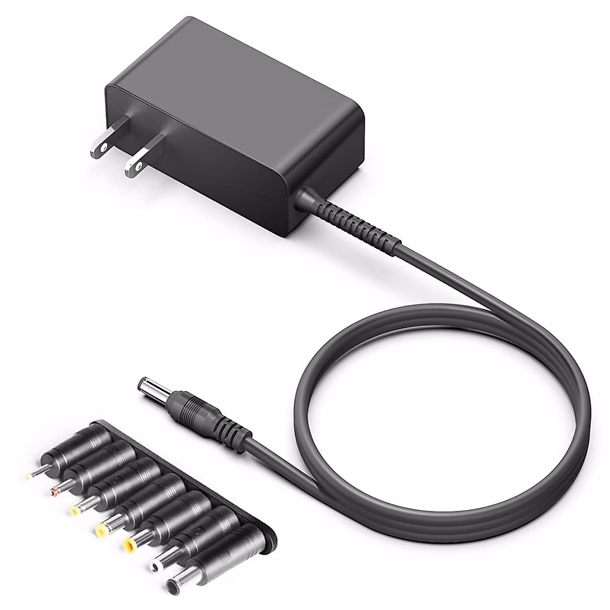 HKY 9V Universal Power Adapter with 7 DC Plugs Fits All Brands Portable DVD Player DBPOWER Sylvania Philips RCA Sony Panasonic Insignia Axion Durabrand LG Toshiba Disney Accurian Audiovox Trutech