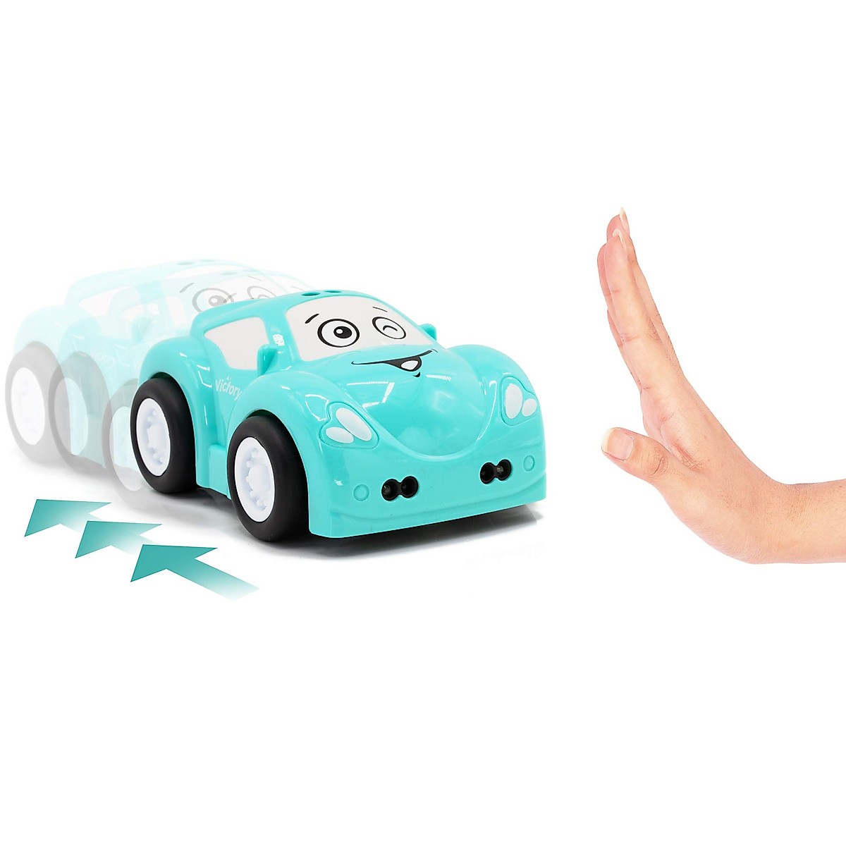 Pidoko Kids Cartoon Toy Car for Toddlers - Hand Gesture Follow or Chase - Fun Gifts for Boys and Girls 2 Year Old and Up