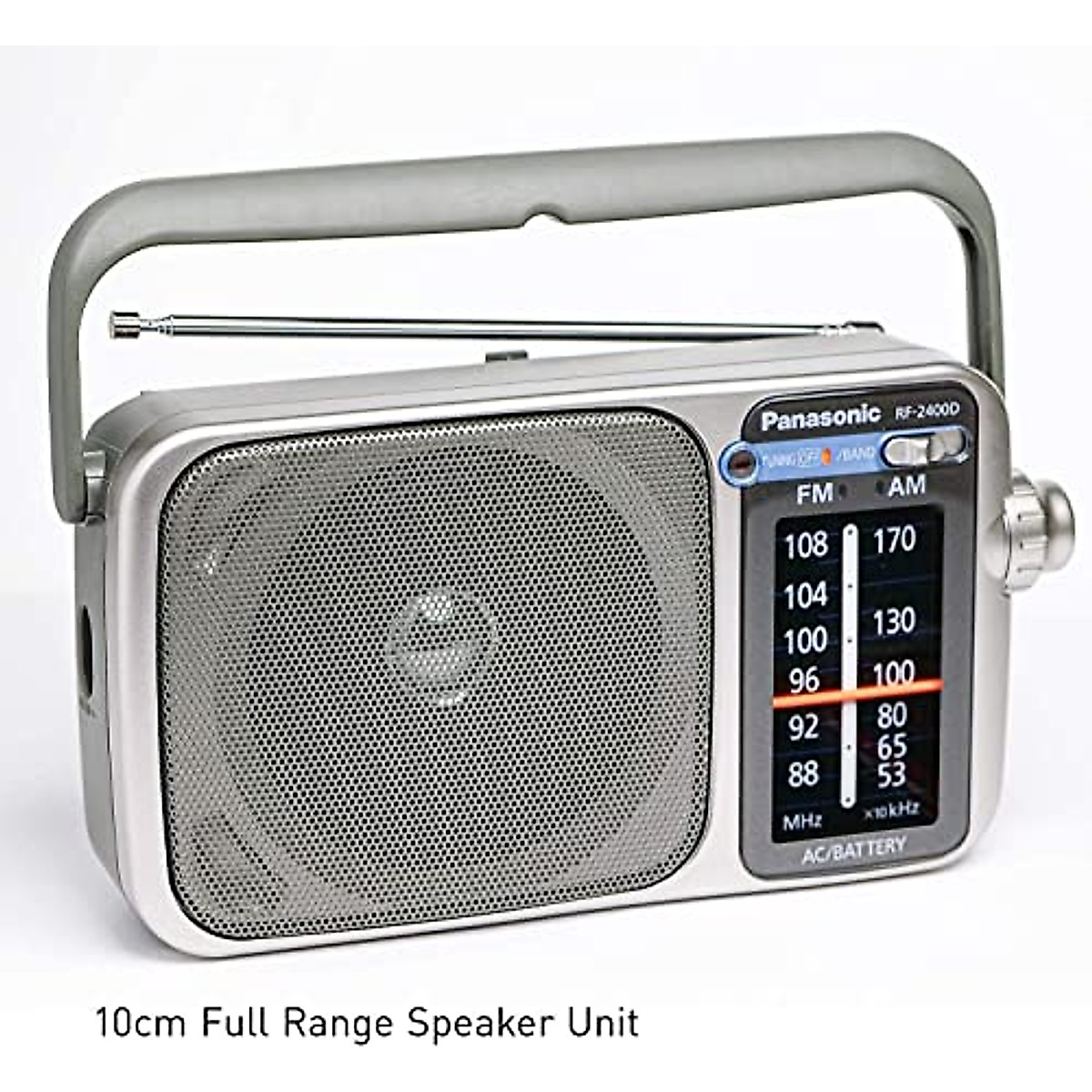 Panasonic RF-2400 AM/FM Radio, Silver