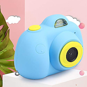 Children Digital Camera, Dual-Lens Video Recording Support Auto Save Face Recognition Digital Camera Fine Workmanship for Children