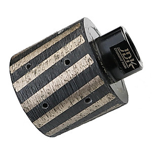 JDK 2 Inch Diamond Drum Wheel Resin Filled Zero Tolerance for Grinding Granite Marble Engineering Stones Concrete Sink Hole with 5/8’’-11 Thread (2 Inch,Resin Filled)