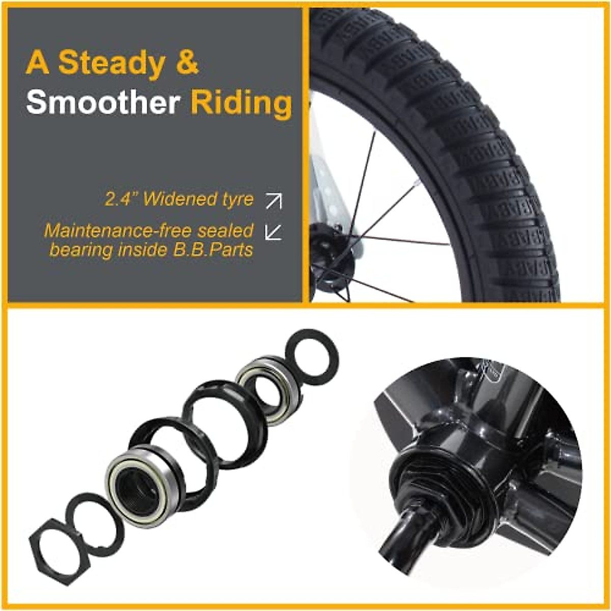 RoyalBaby Freestyle Kids Bike Boys Girls 18 Inch BMX Childrens Bicycle with Kickstand for Ages 5-8 years, Blue