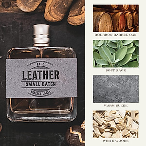 Tru Western Leather #2 Small Batch Men's Cologne, 3.4 fl oz (100 ml) - Confident, Sexy, Modern