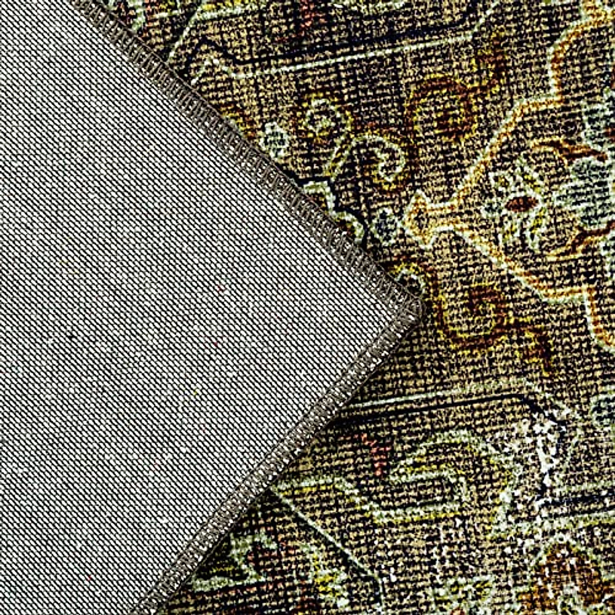 DECOMALL BAOLA Large Area Rugs, Vintage Carpet for Living Room Bedroom, Olive 7'6''x9'6''