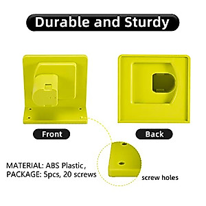 5 Packs Tool Holder Dock Mount for Ryobi 18V Drill Tools Holder, Hanger(lot of 5,Green)