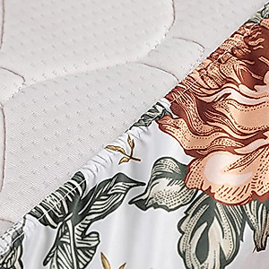 Sahaler Floral Crib Sheet for Girl Boy Baby Fitted Crib Sheets for Standard Mattresses (Retro Chrysanthemum)